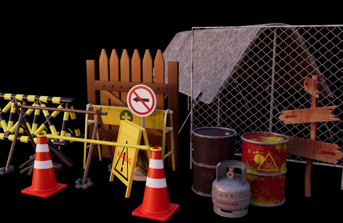 Survival 3D Materials for Gaming - Background Items