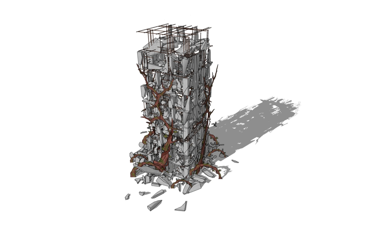 Modern Collapse Building 10