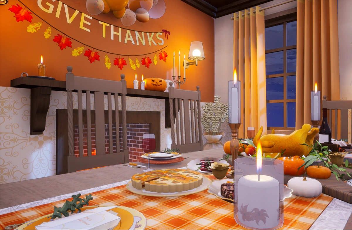 Set of Thanksgiving decorations