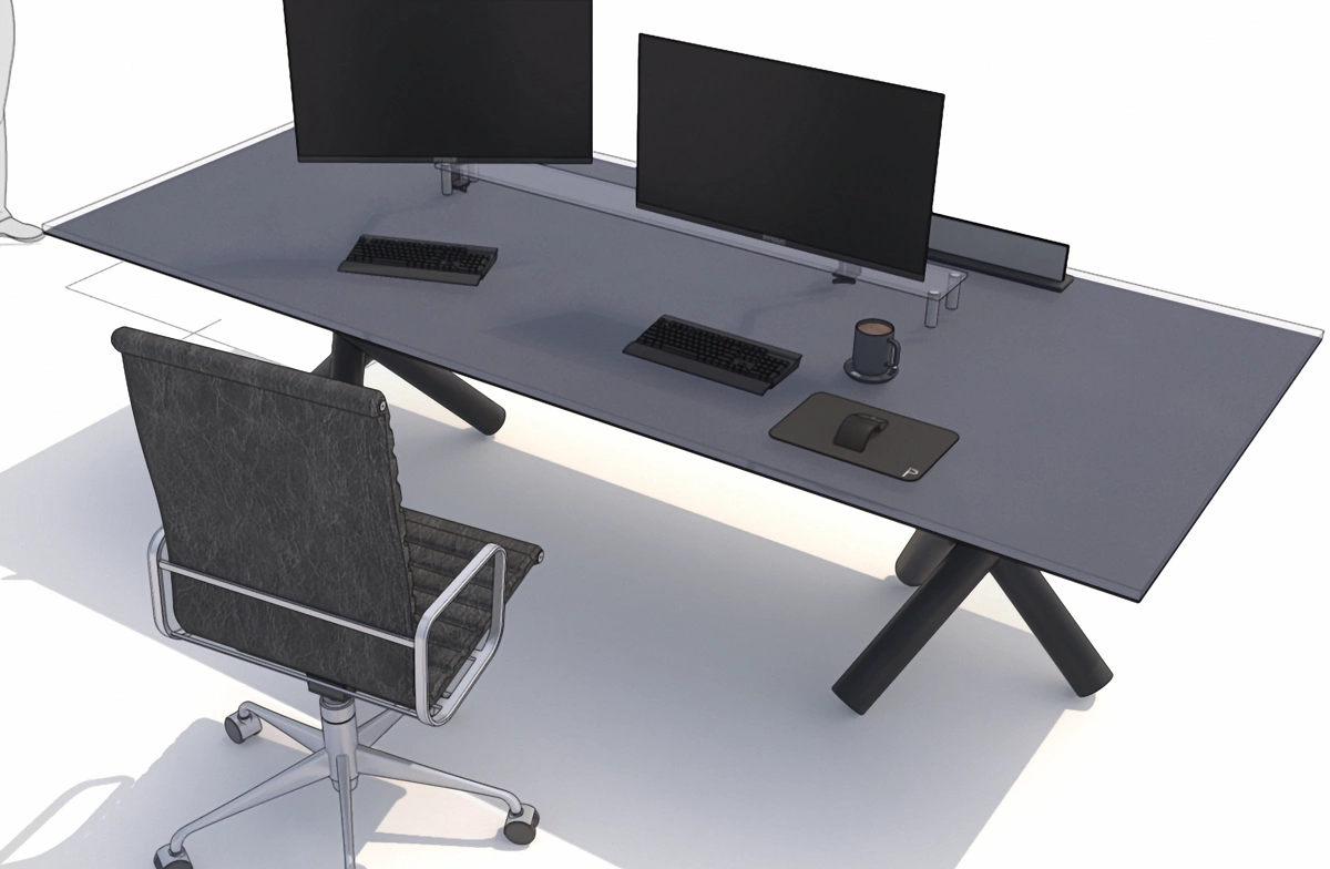 IT industry representative's desk