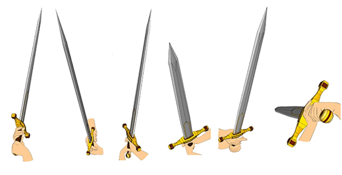Hand Pose with Weapon