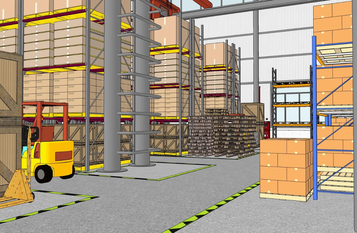 Interior Of A Factory Or Warehouse