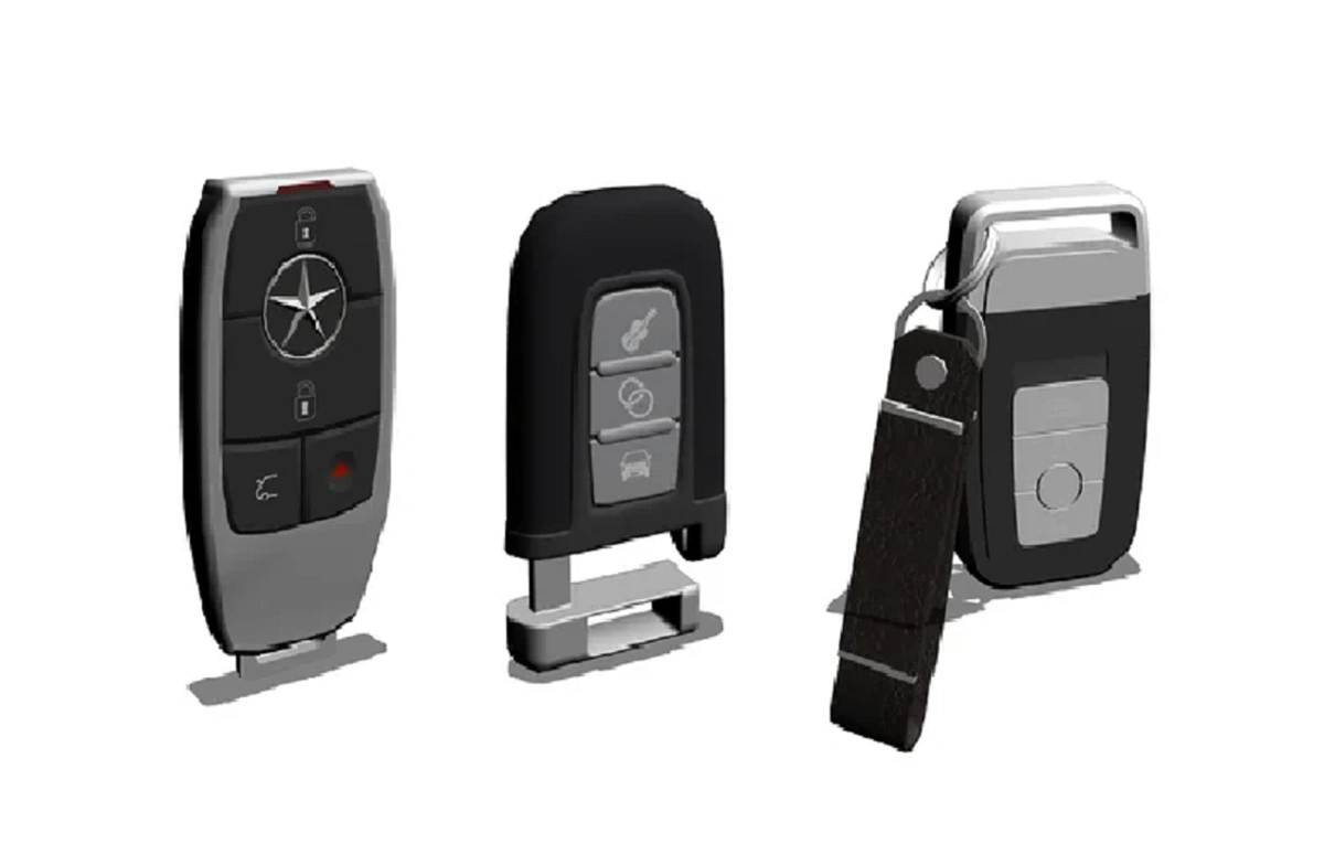 Set of Three Car Keys