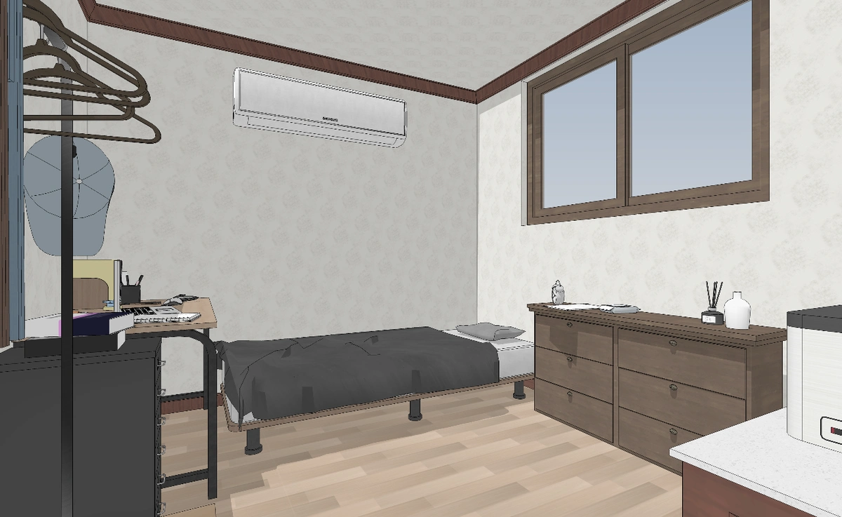 Indoor Background - One Room Type A