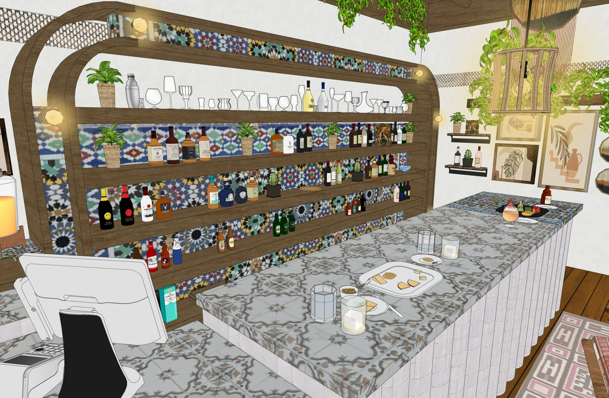 Pub Set Background - Bohemian Pub