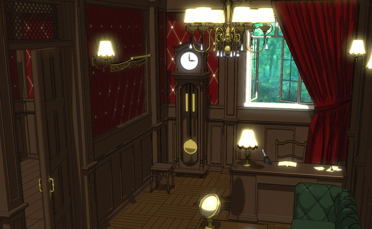 Study and hallway