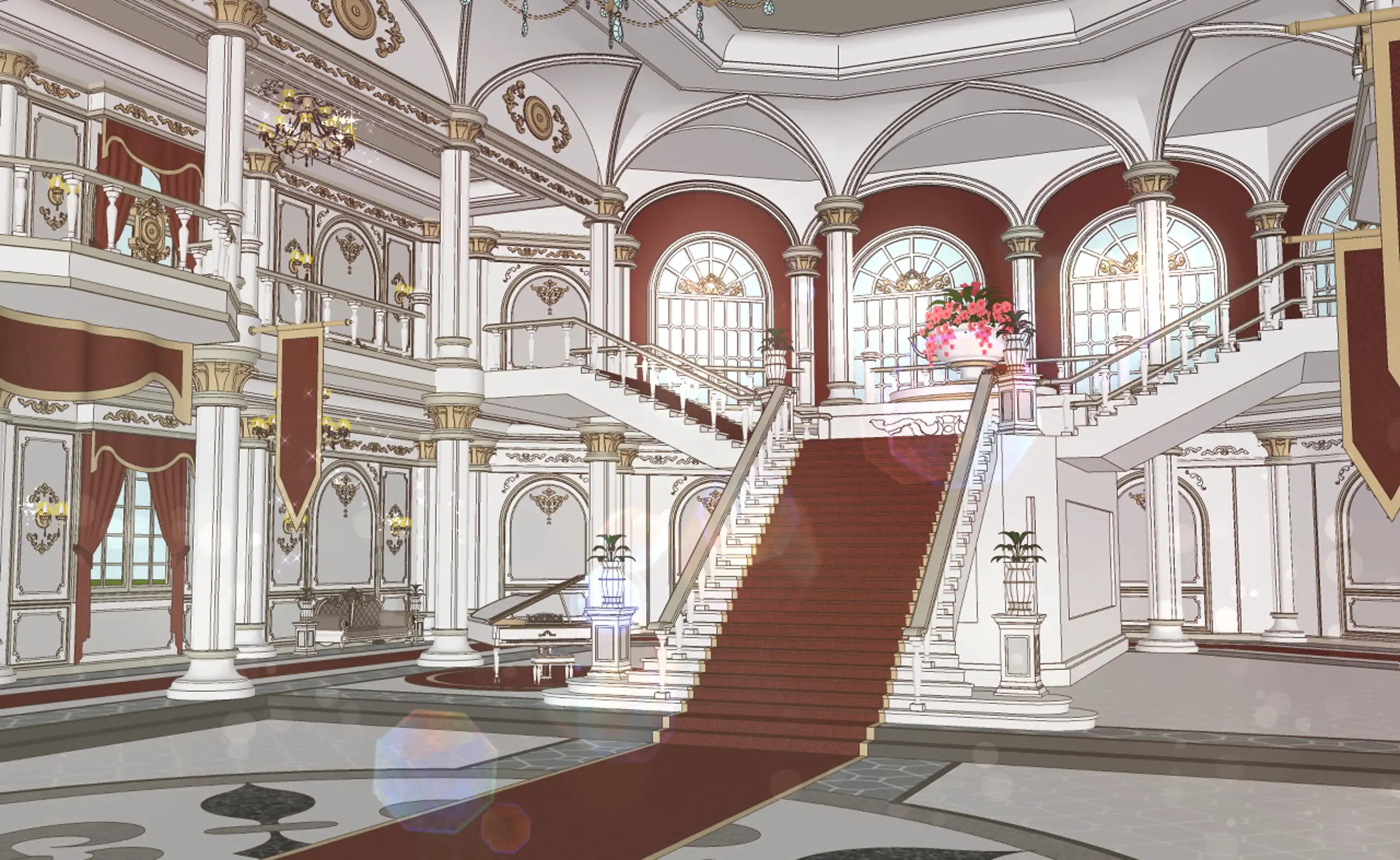 [Romance Fantasy Background] Fancy Ballroom (terranean)