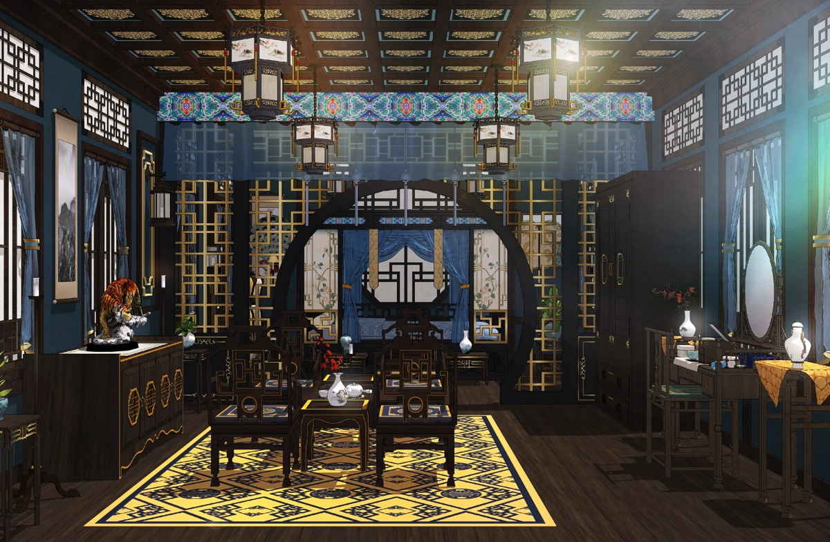 Martial Arts Interior Background - Bedroom