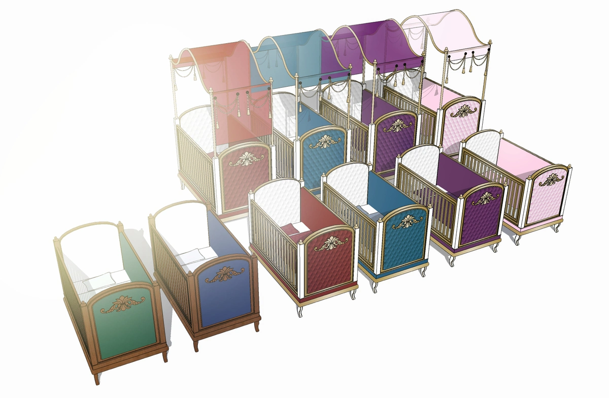 Romance Fantasy Props - 10 Baby Beds