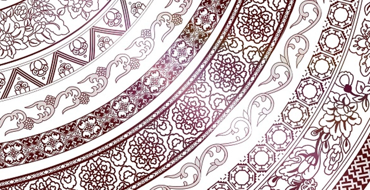 From geometry to flower patterns: 36 Eastern-style materials