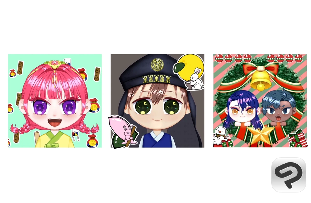 Sparkling soft! Drawing SD character [Headpiece] (Round 1~5)