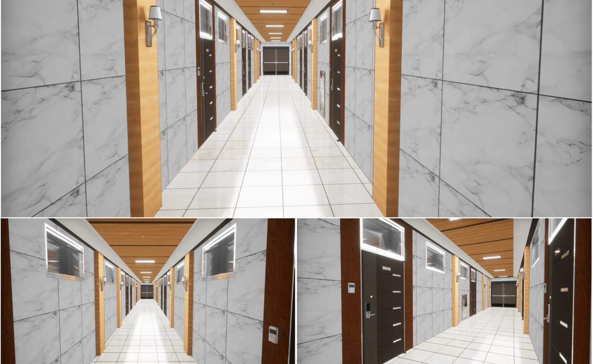 Corridor of apartment 4