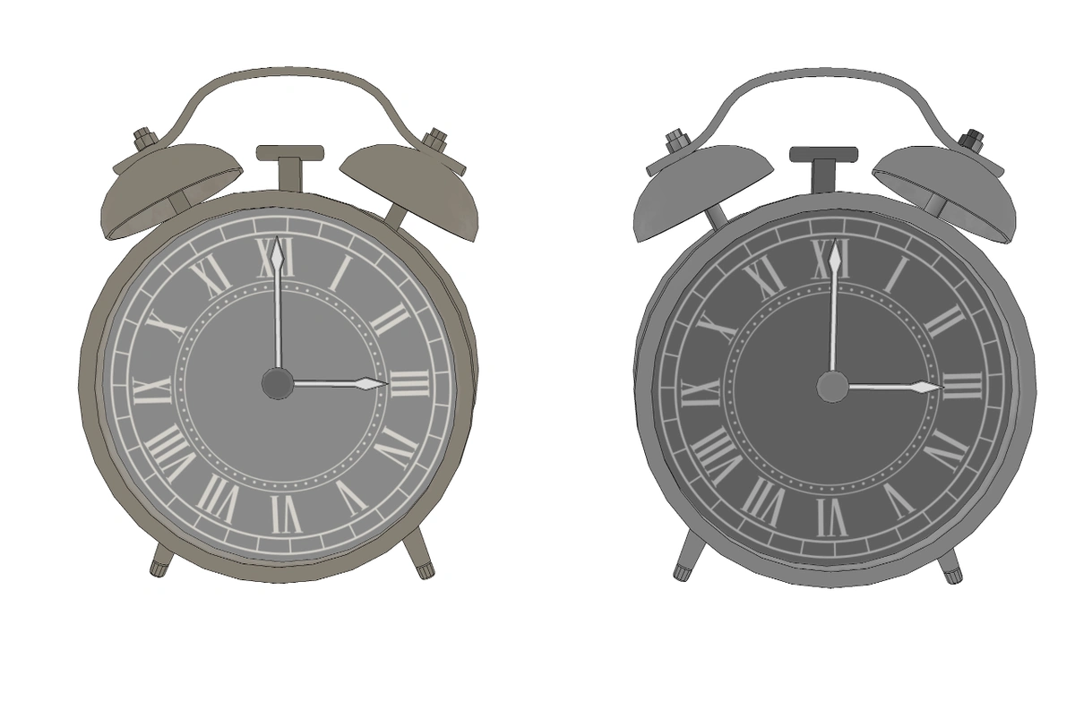 2 Alarm clock colors