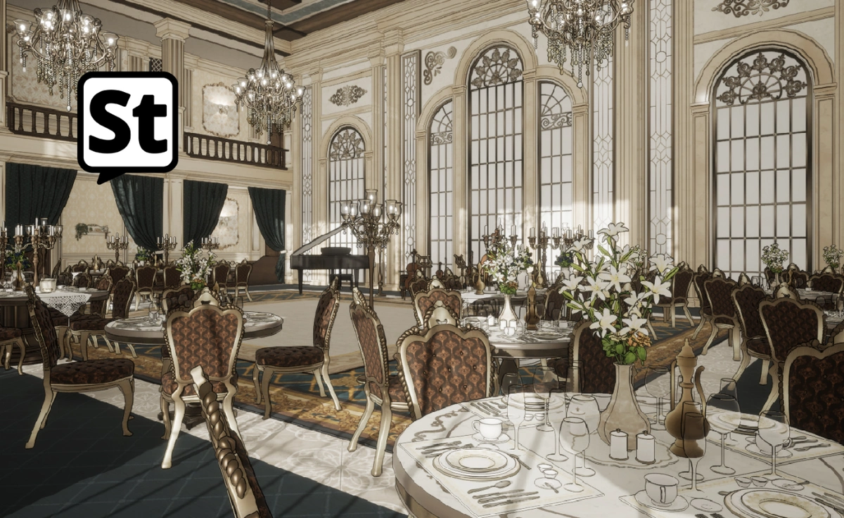 [Snaptoon + Sketchup] Victorian Hotel Banquet Hall B