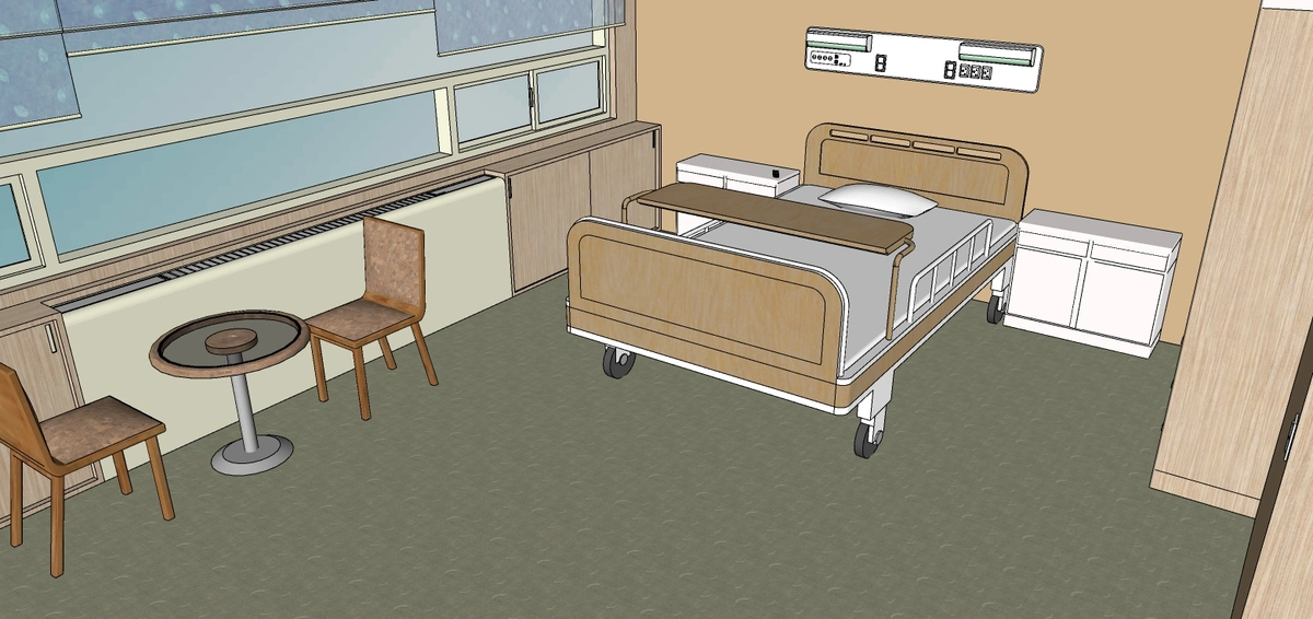 Rehabilitation Hospital Sick Room