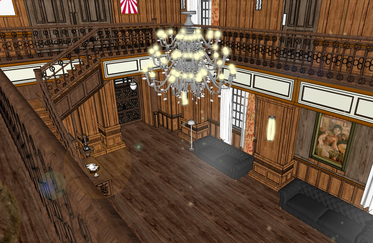 1930 s indoor set (main, casino, hall, conference room, office)