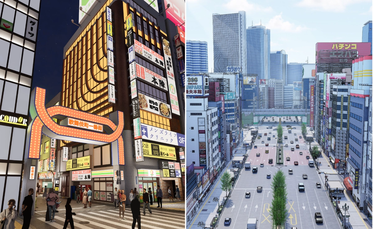 Japan's Shinjuku Main Street + Kabuki-cho 1st Street SET