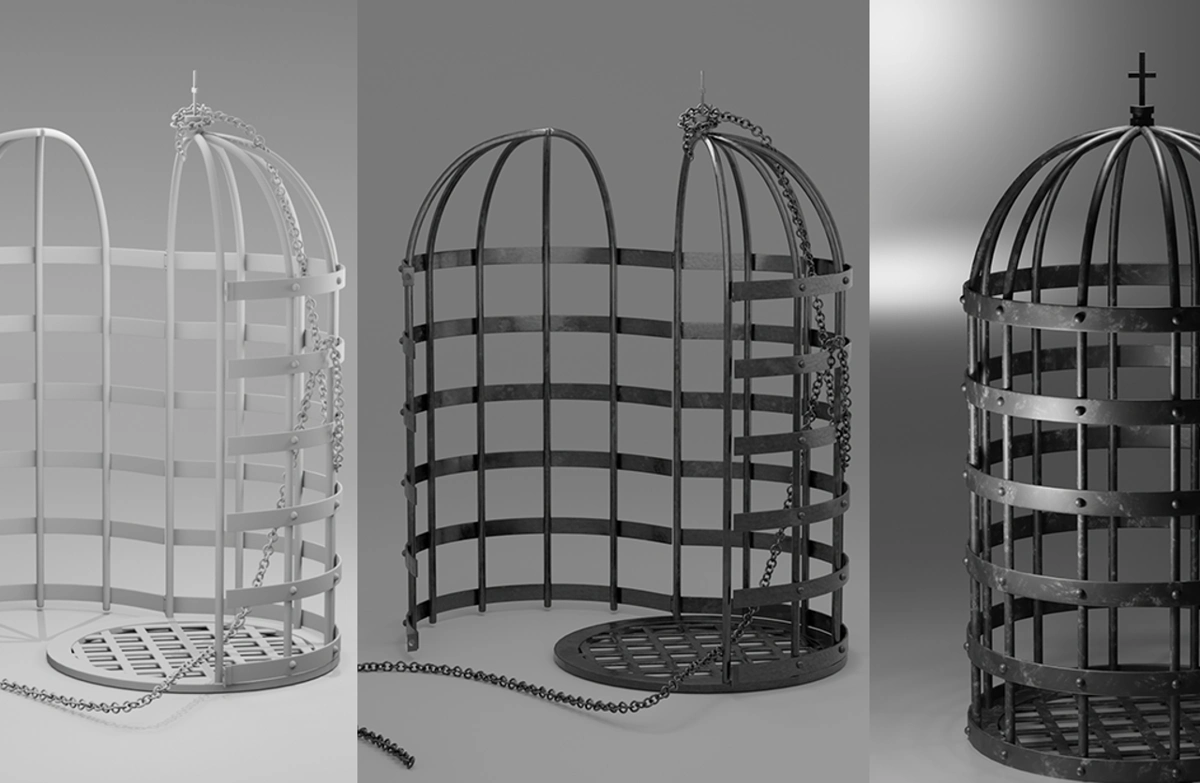 Movable 3D Cage