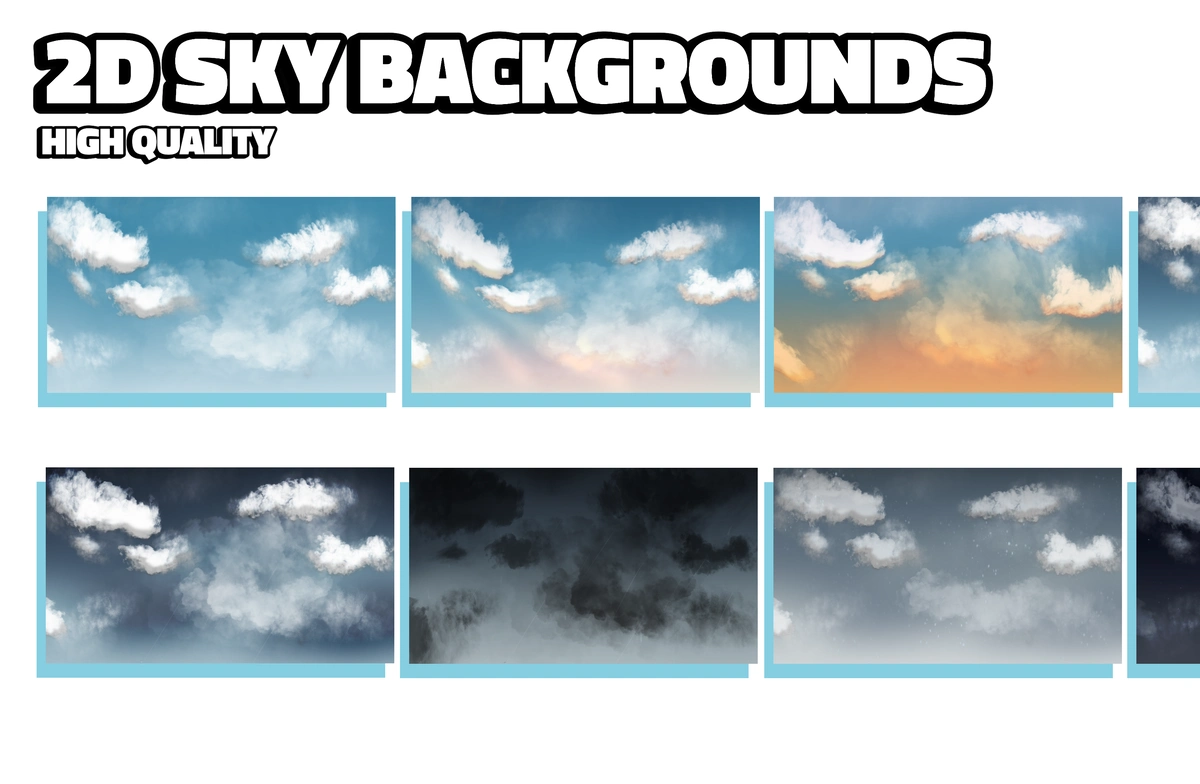 2D Sky Backgrounds