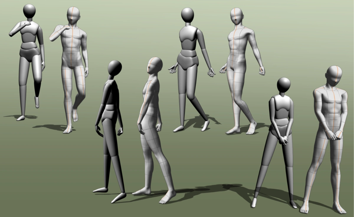 Clip Studio Model Pose - Standing 03