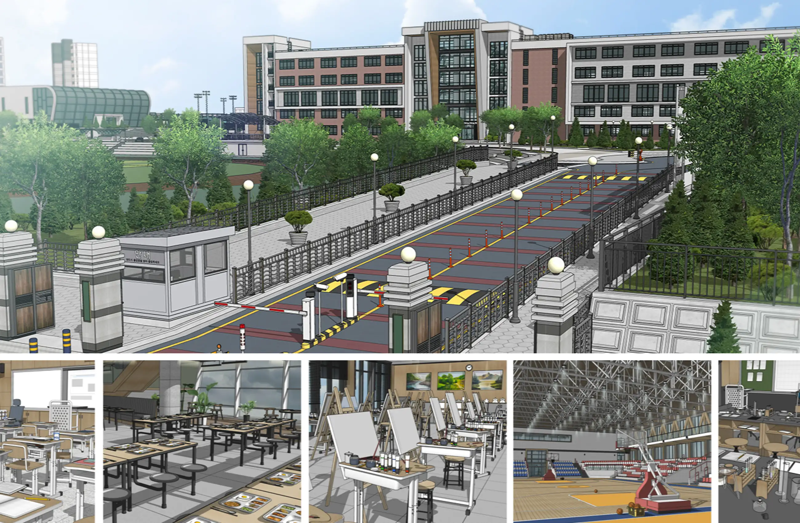 [School set] Our school & street / 18 kinds of complete set