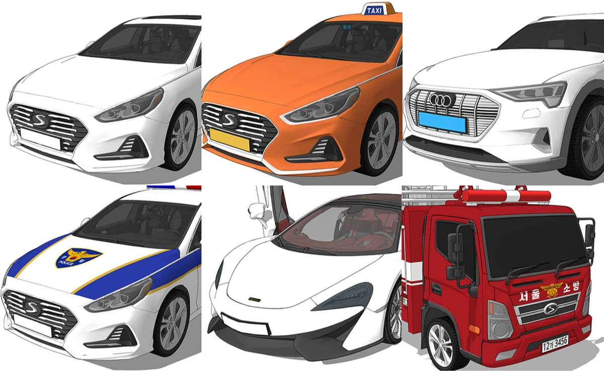 [Car set] 9 types package C set