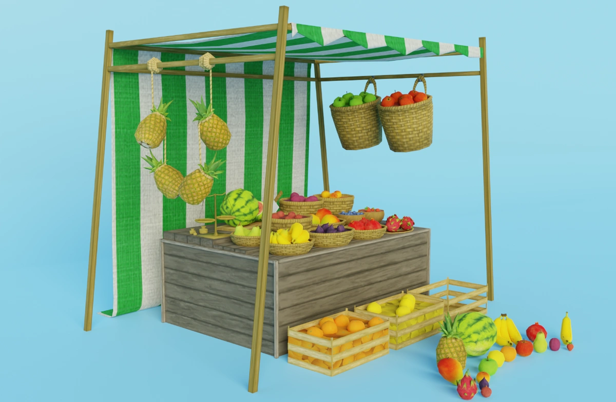 Fruit Market Stall