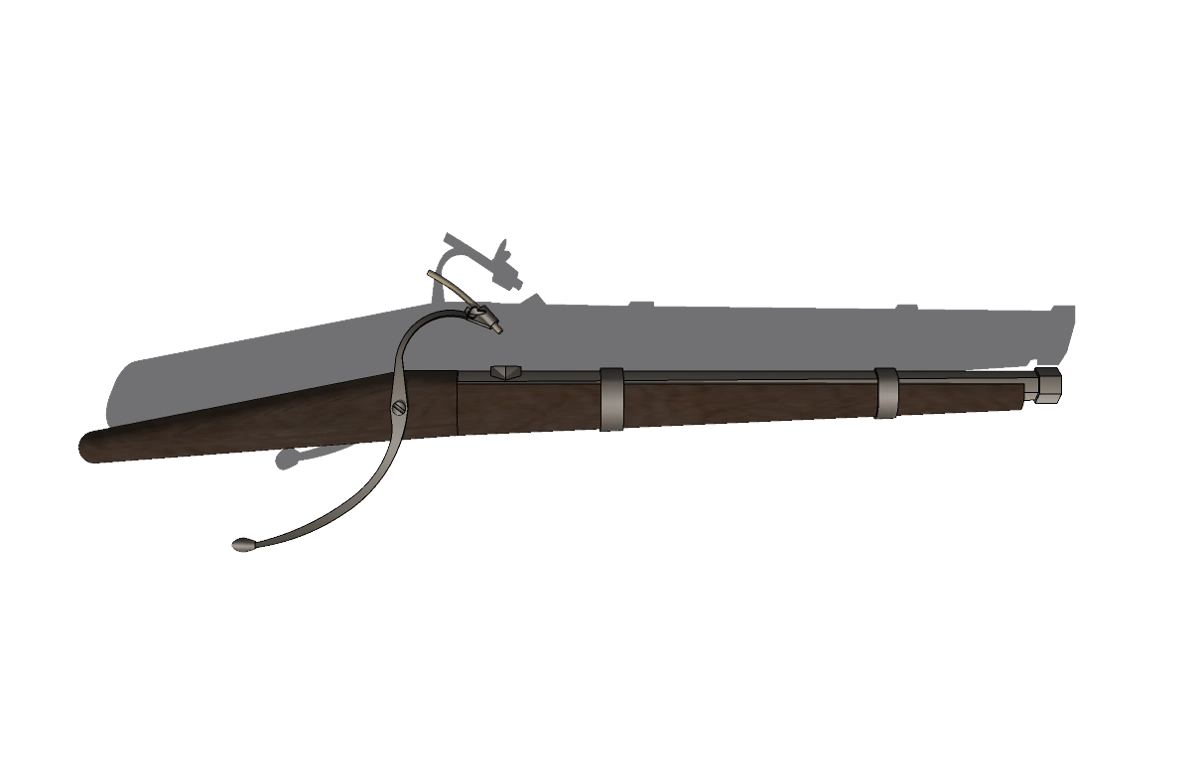 3D weapon - Serpentine Lock Gun (European injection weapon)