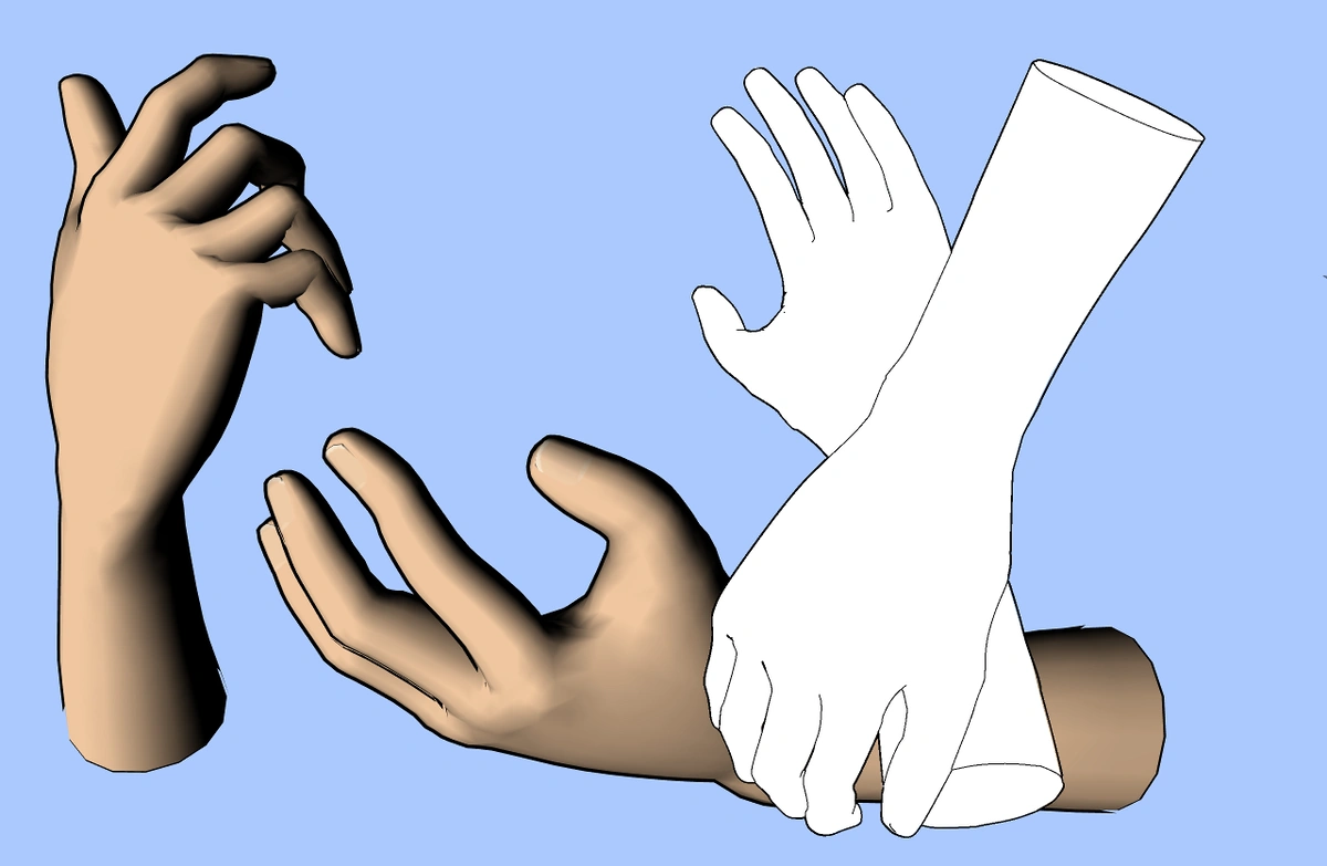 Lowpoly Hand Model