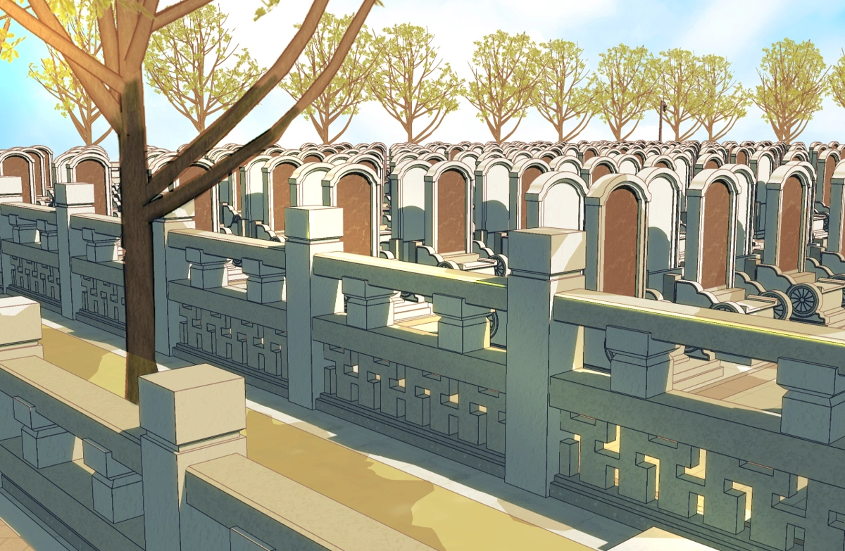 Remembrance Flow 3 - Chinese-style cemetery