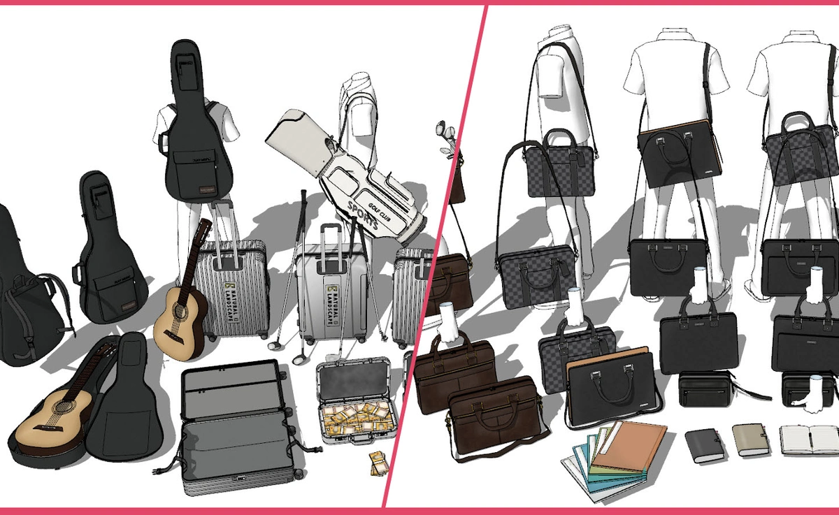 General bag (men's) Special bag combination