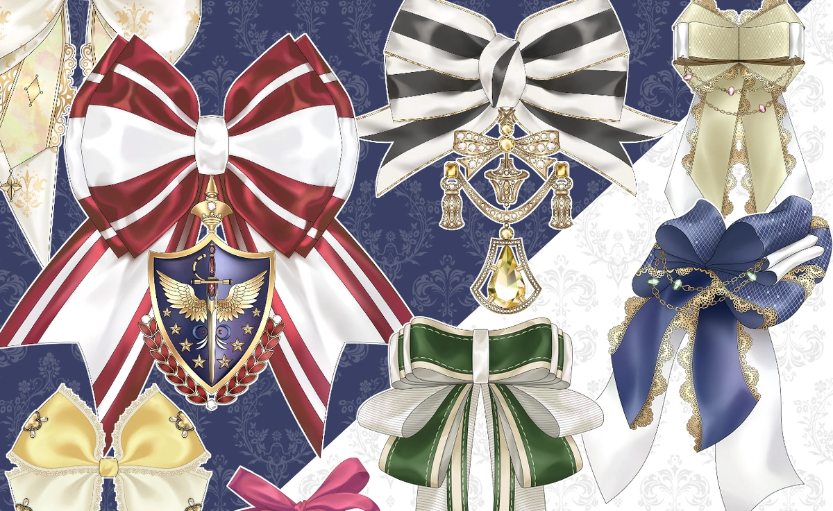 Romance fantasy Ribbon Combination Full Set SET