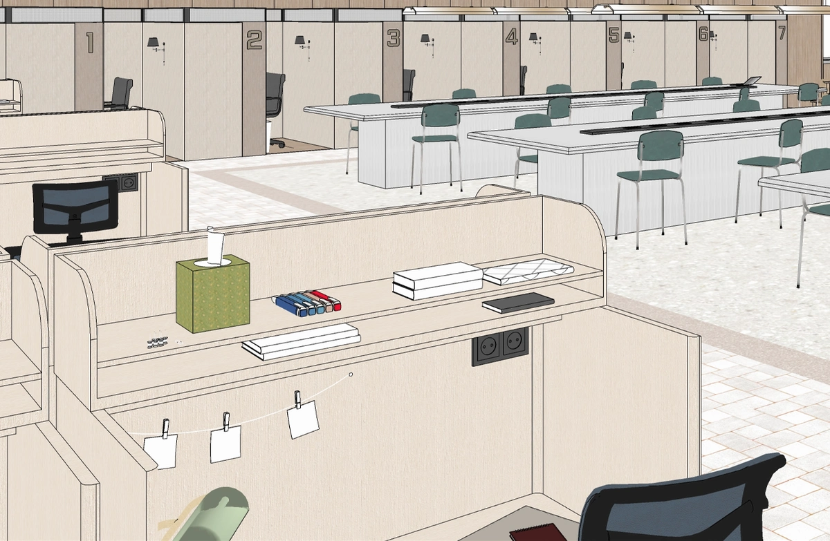 It's a good place to play without studying. [Study Cafe & Reading Room]