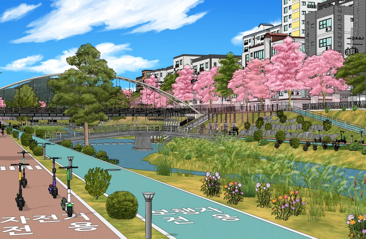 Residential Area With Nature