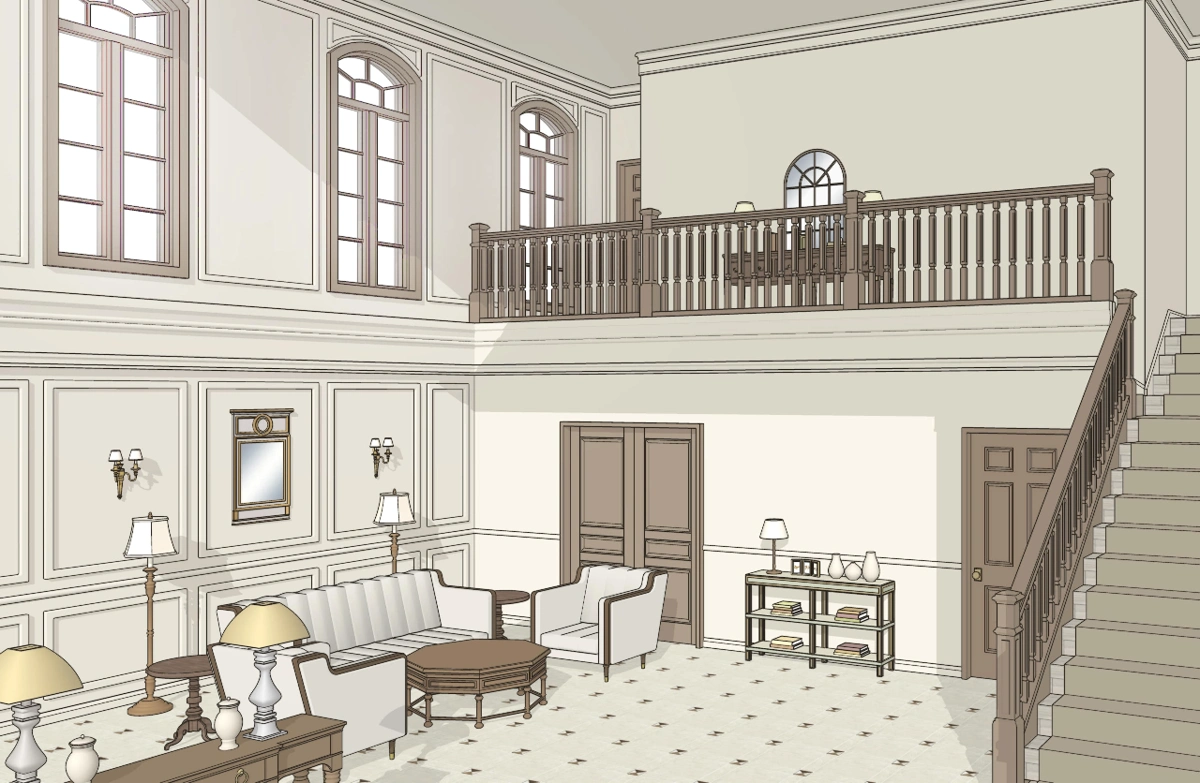 Classic house - front living room