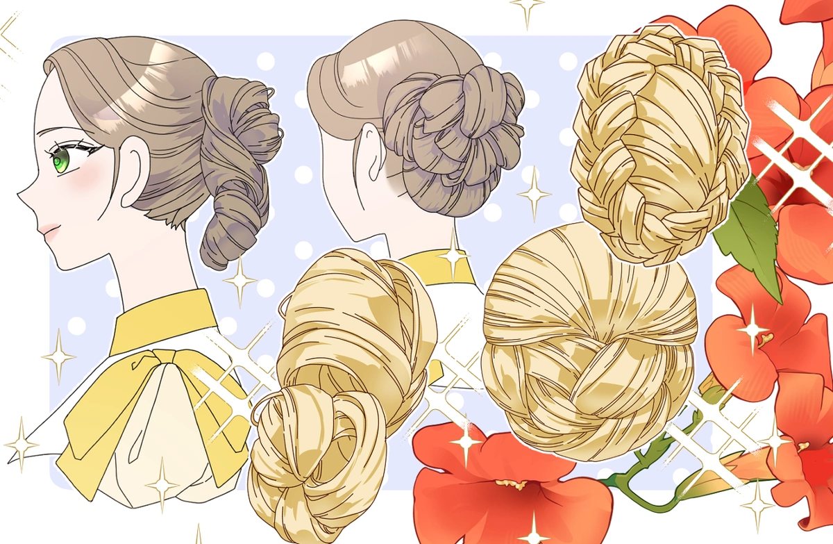 Easy-to-use Updo hair material