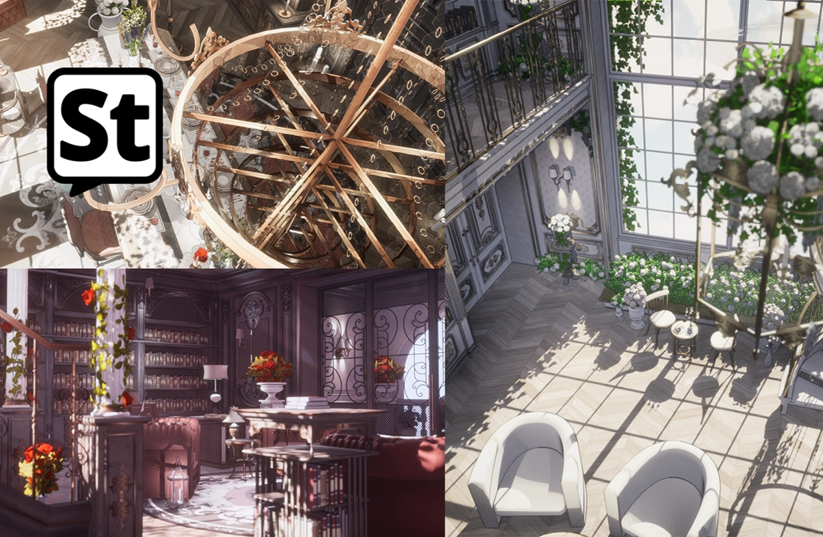 [Snaptoon + Sketchup] Swan background set