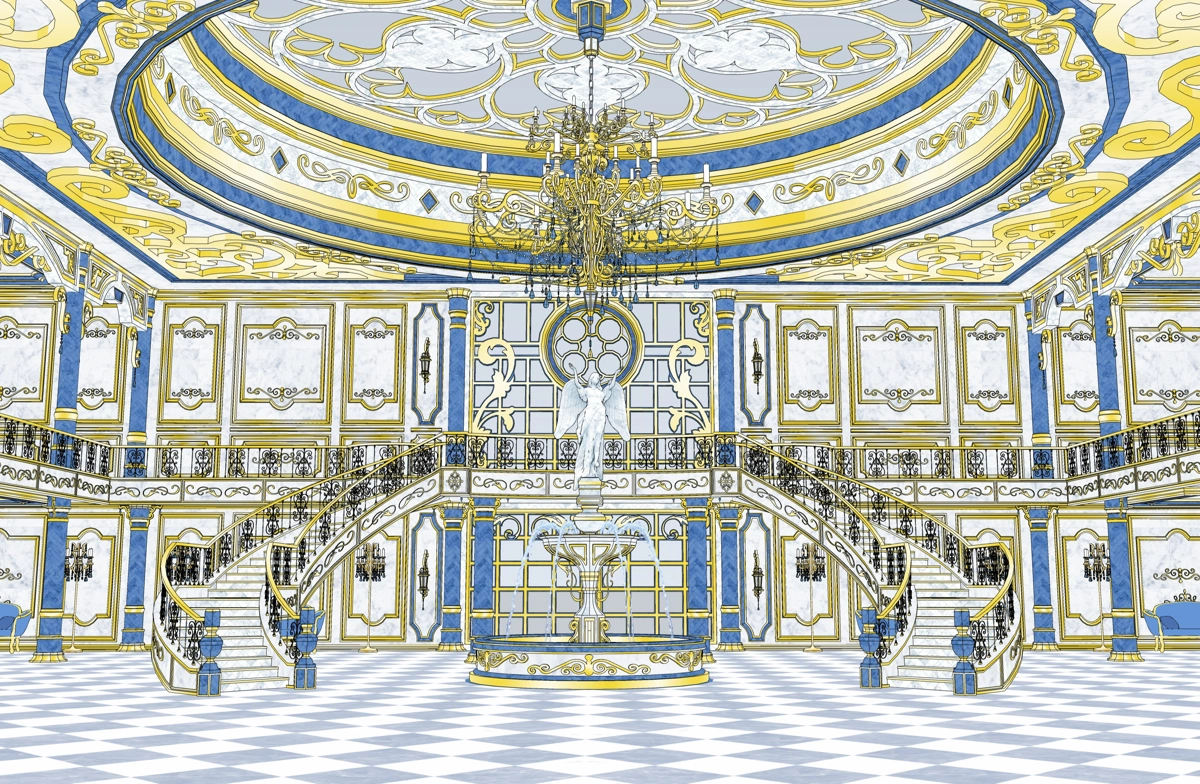 Fantasy Background - Castle Lobby