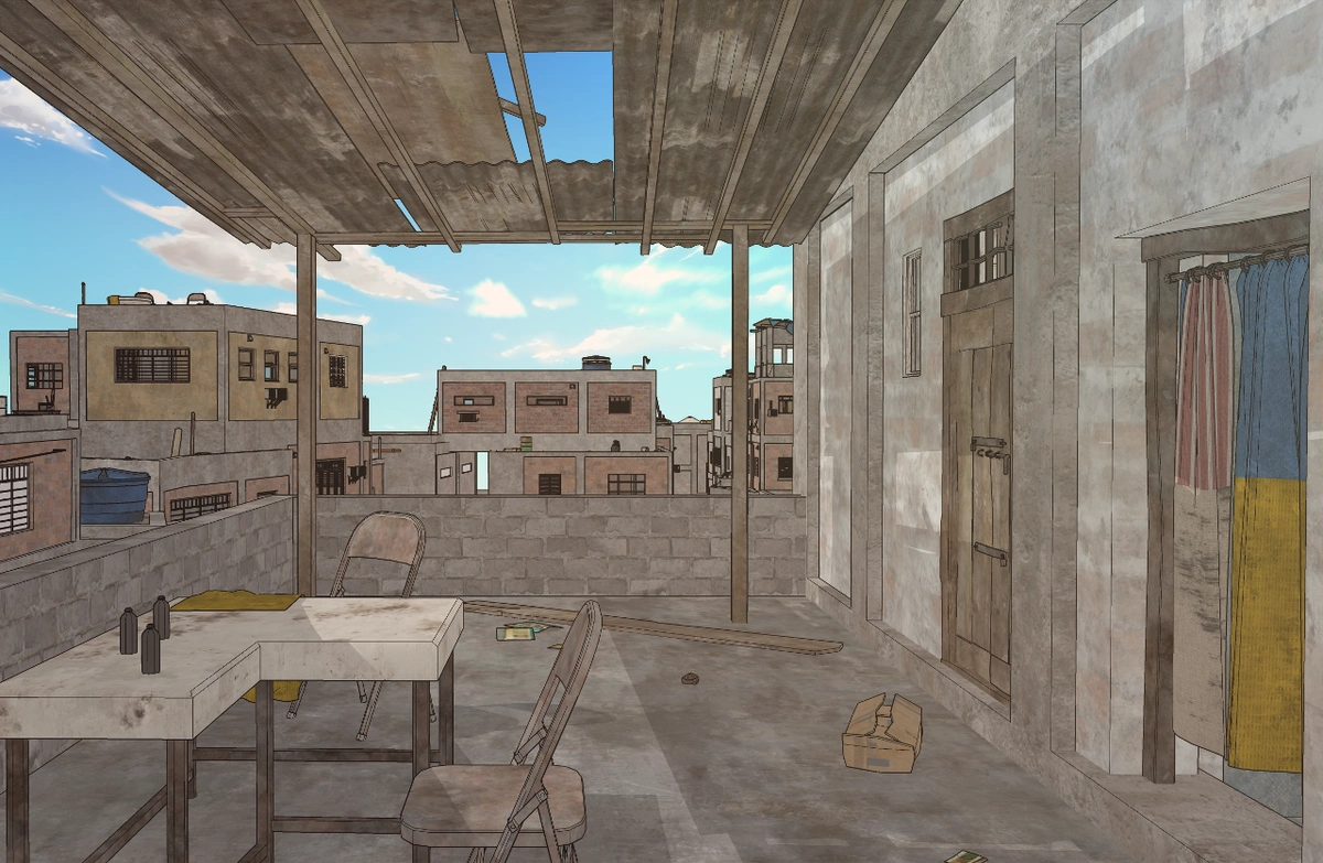 Slum Alley Streets and Plazas