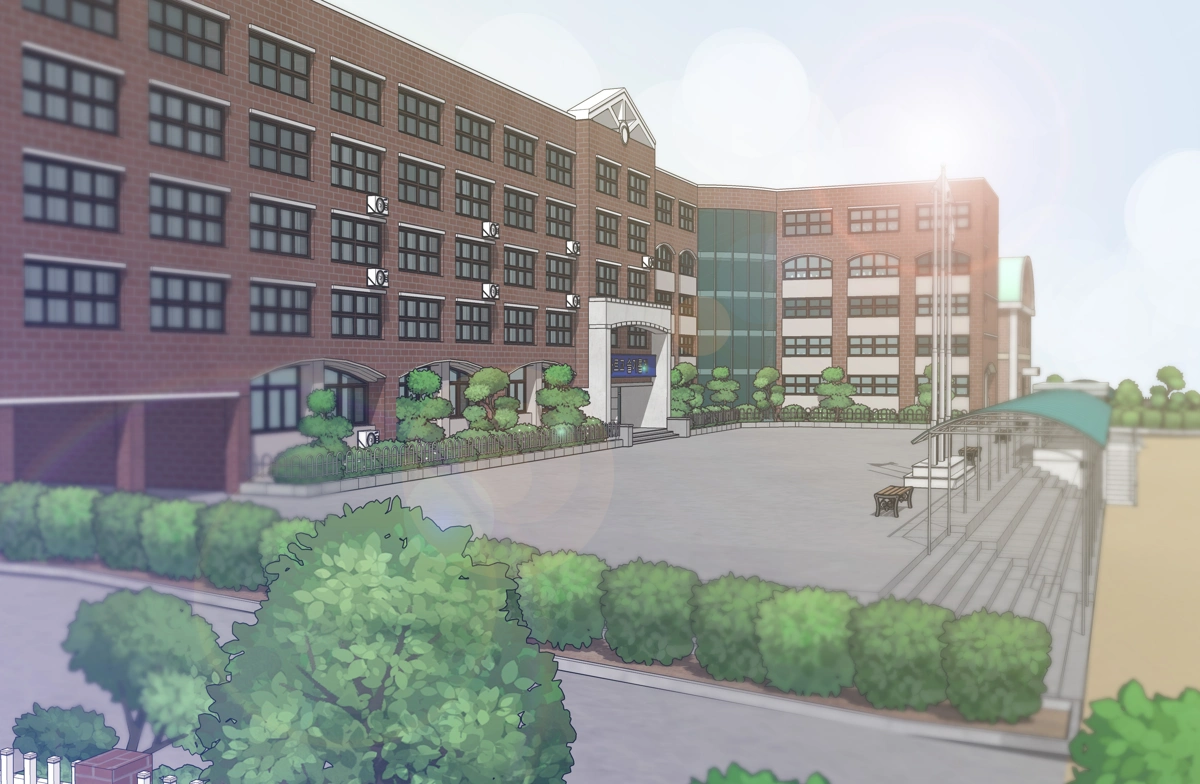Exterior of School and Gym