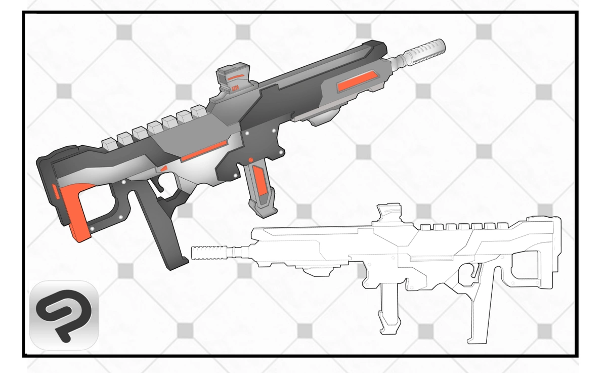 Sf Gun 1 with lines alive