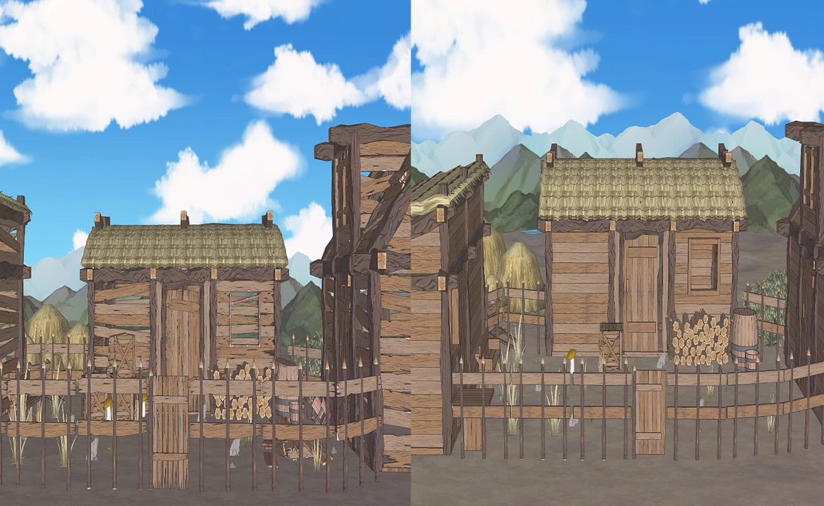 Abandoned Village Old Village Shack A