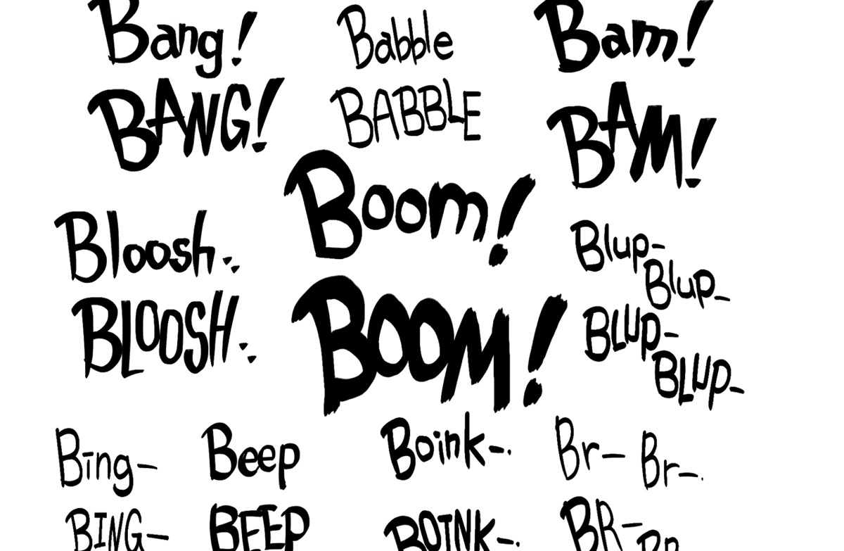 Comic lettering set of 106 (includes case and case)