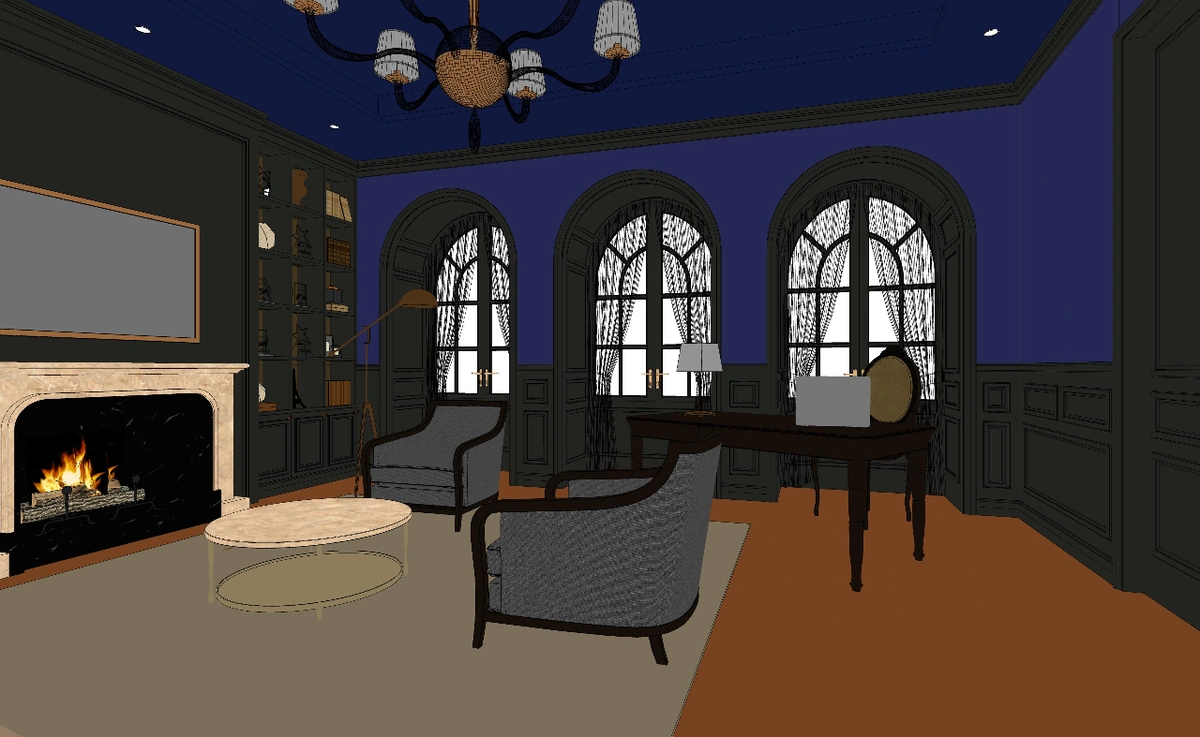 Classic Office Lounge Elevator Hall Set of 3