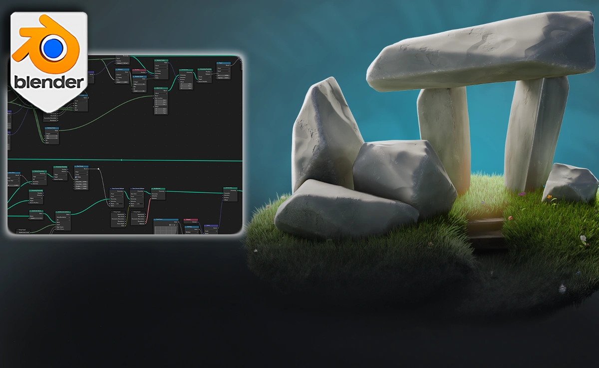 Blender Stylized Stone Node