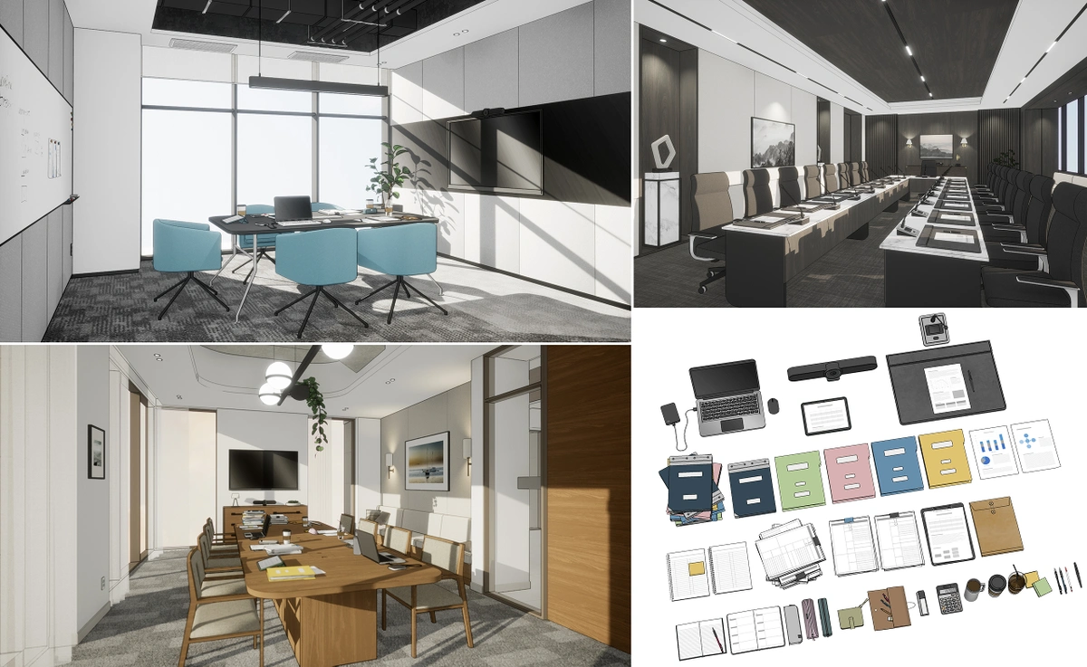 Conference Room Hallway Set of 3 (Small/Medium/Large)