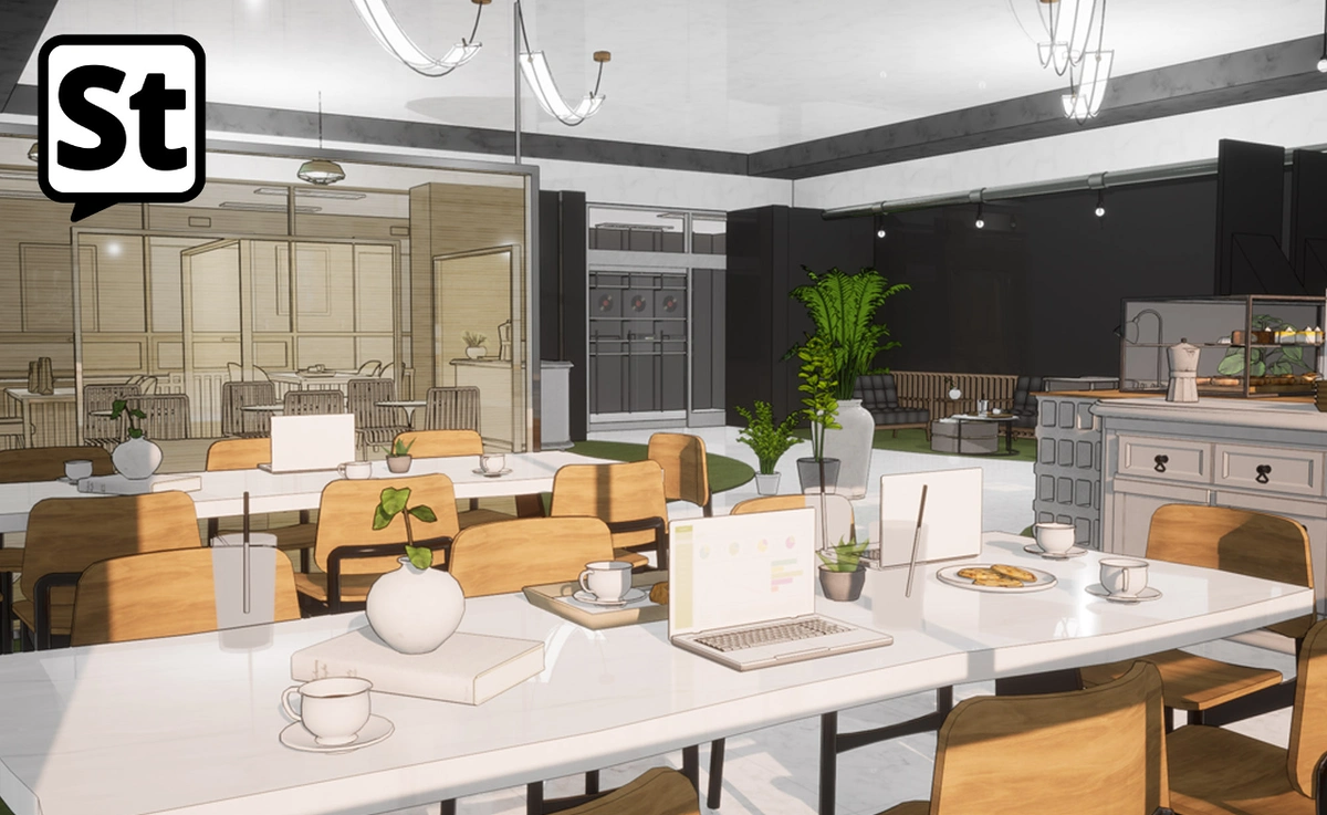[Snaptoon+sketchup] SNT in-house cafe