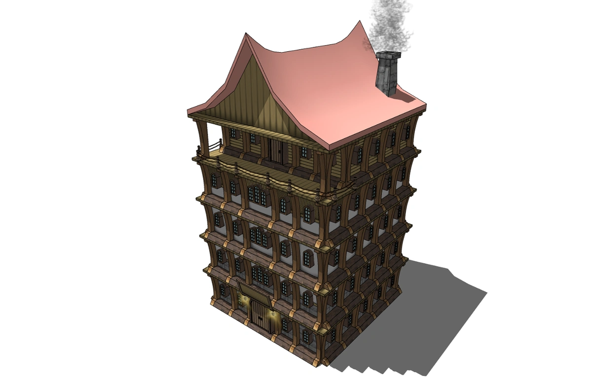 Haru Hana Shop Medieval Fantasy Building Exterior 35