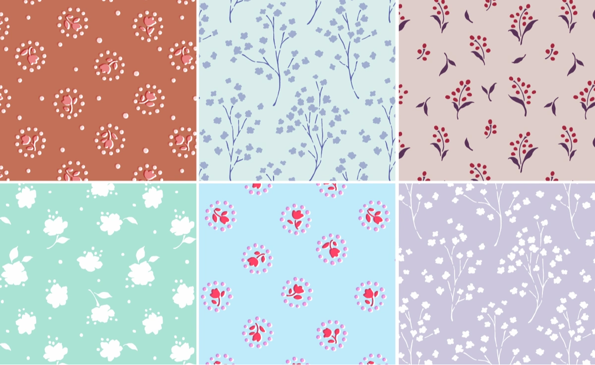 16 simple flower patterns