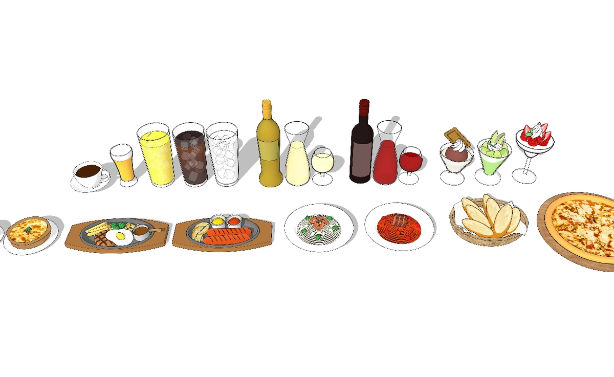 Japanese Family Restaurant Menu (16 types)